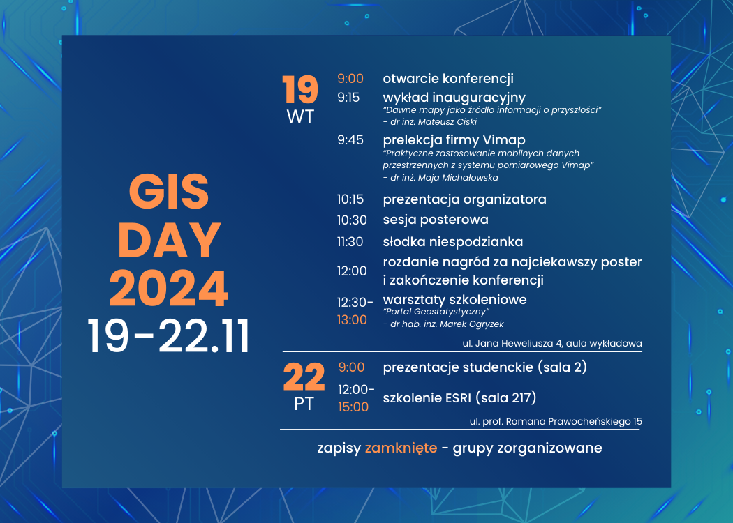 GIS Day 2024 na UWM | Uniwersytet Warmińsko-Mazurski w Olsztynie
